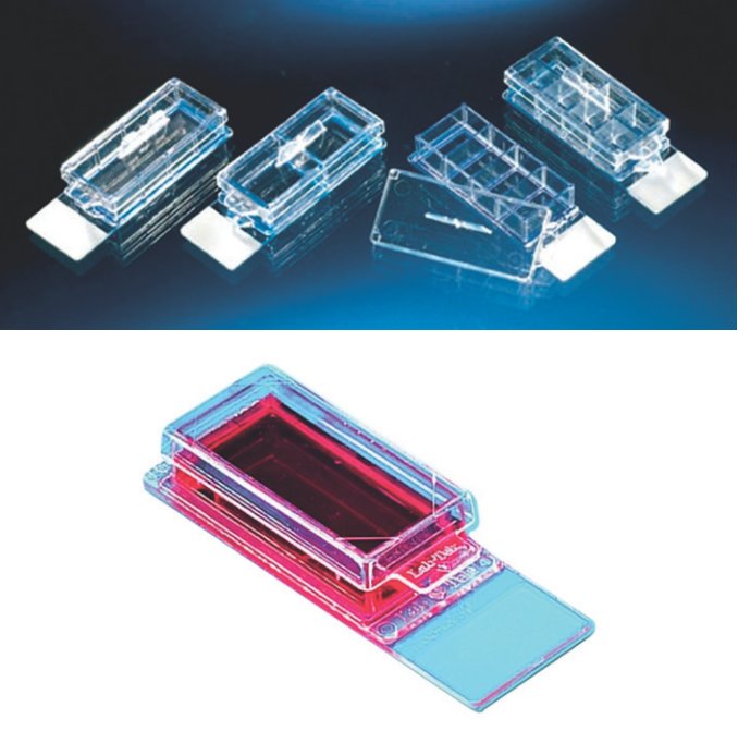Sklíčka Nunc Lab-Tek II Chamber Slide, 1 oddíl, 2,0 - 4,5 ml, 16 ks ...